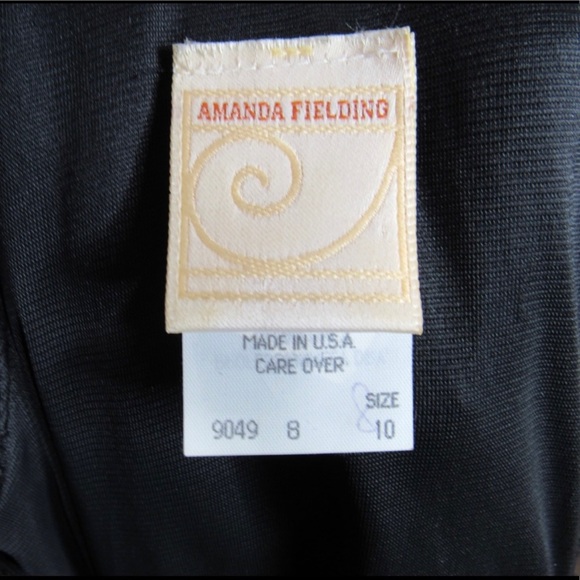 amanda fielding | Dresses | Vintage Amanda Fielding Black Cocktail ...